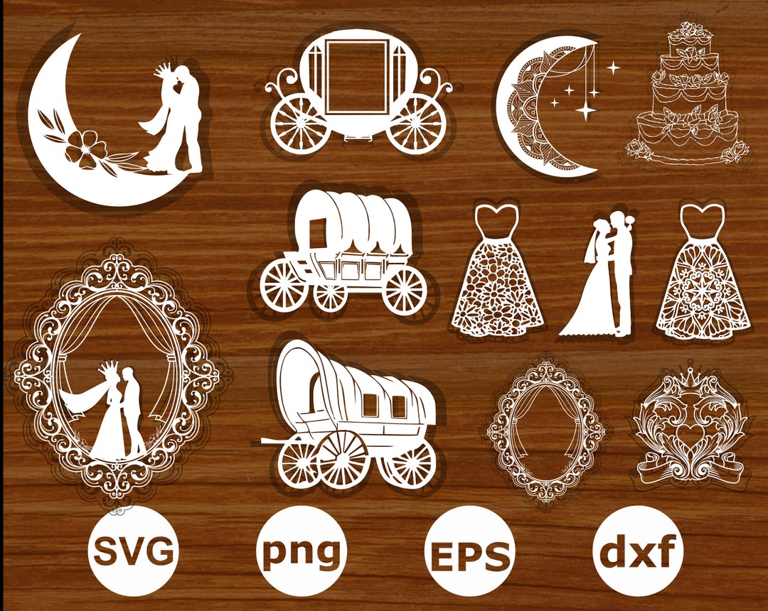 Wedding Svg. Bride & Groom Svg. Wedding Svg Bundle. Marriage Svg ...