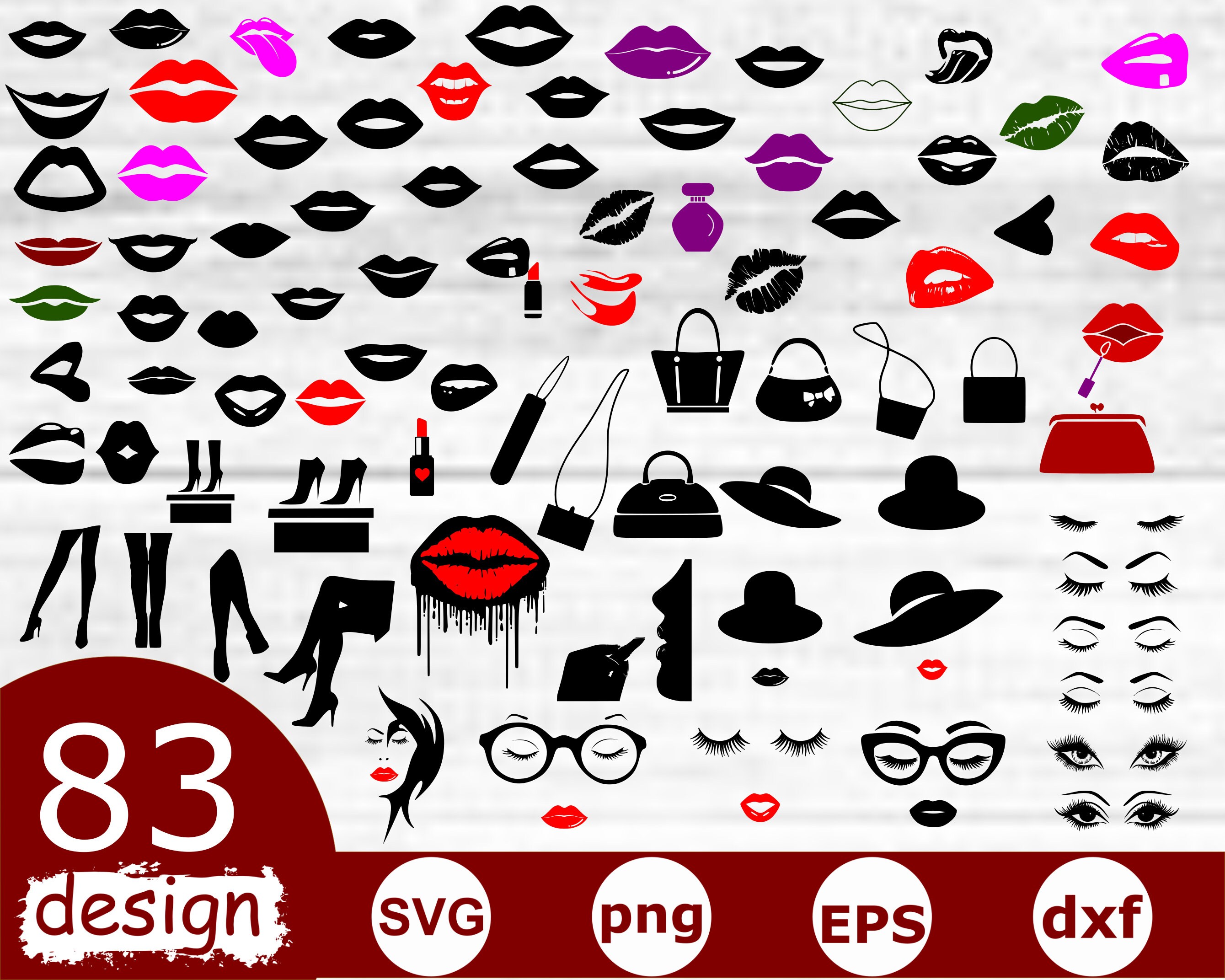 Women Lips svg . Women Face svg . Lips for cricut . Lipstick | Etsy