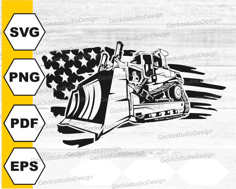 Heavy Bulldozer Svg. Construction Svg. Heavy Equipment Svg. - Etsy