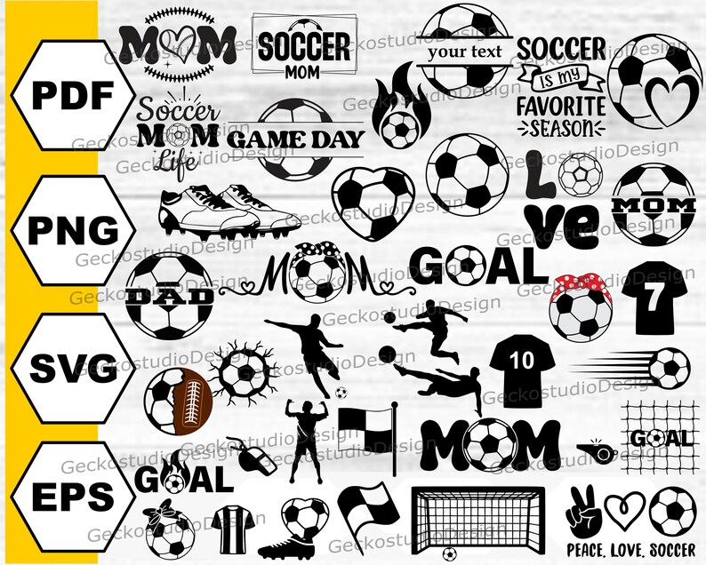 Soccer Svg. Soccer Ball Svg. Soccer Silhouette. Soccer Cut Files. Soccer Svg Bundle. Soccer ...