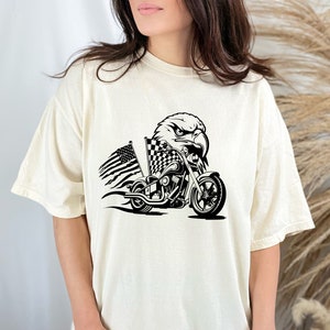 Us Eagle Biker Svg. Motorcycle Biker Svg. Eagle American Flag - Etsy