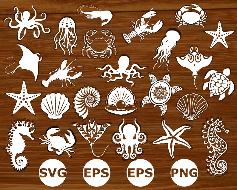 Ocean Svg . Ocean Cut Files . Sea Svg . Sea Silhouette . Ocean - Etsy UK