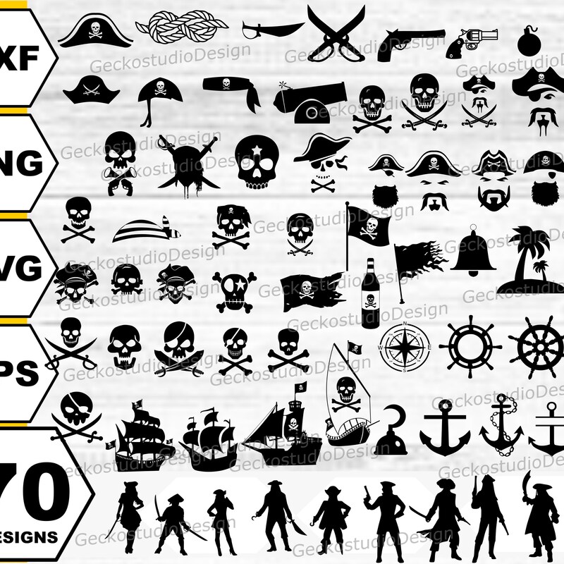 Pirate Silhouette - Etsy