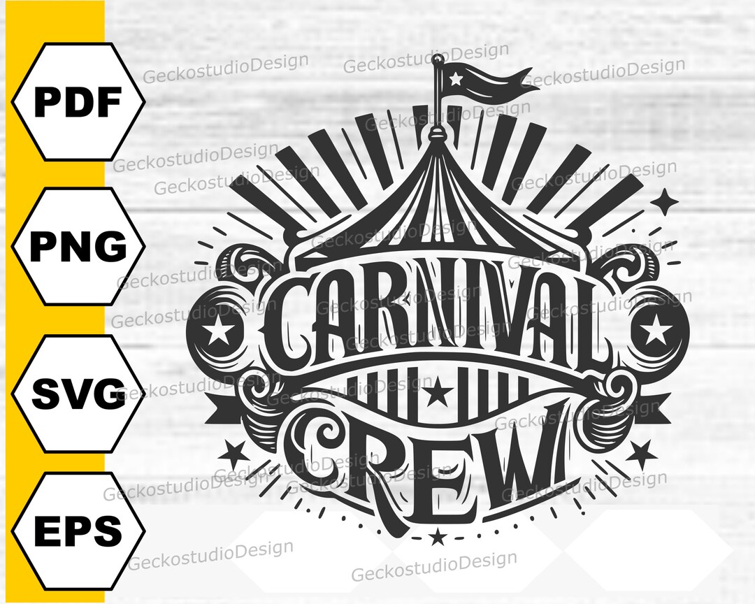 Circus Svg. Carnival Crew Svg. Circus Silhouette Cut Files. Carnival ...