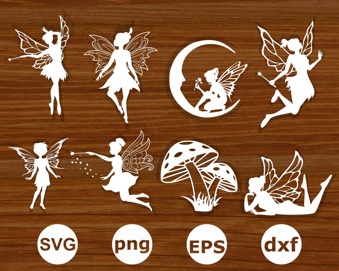 Fairy Svg. Fairies Svg Bundles. Fairy Cut Files Silhouette. Fairy ...