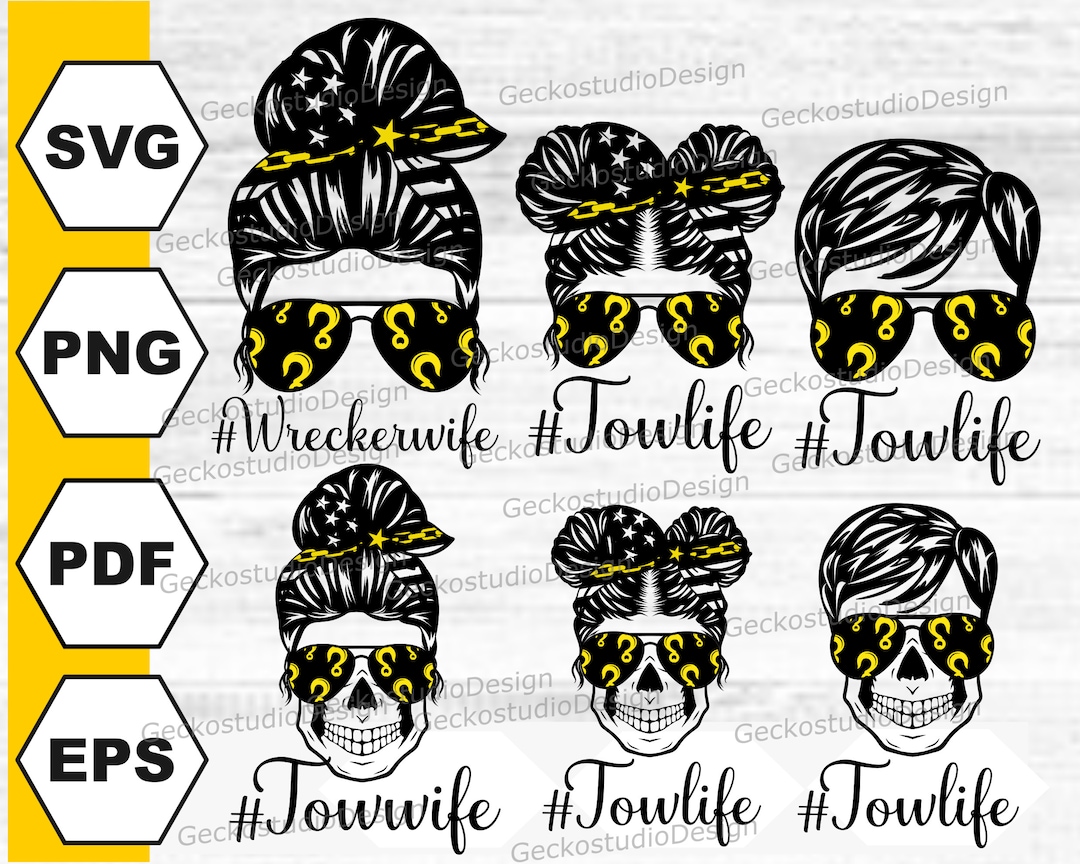 Towing Life Svg. Wrecker Wife Svg. Tow Mom Life Svg. Towing Svg. Tow ...