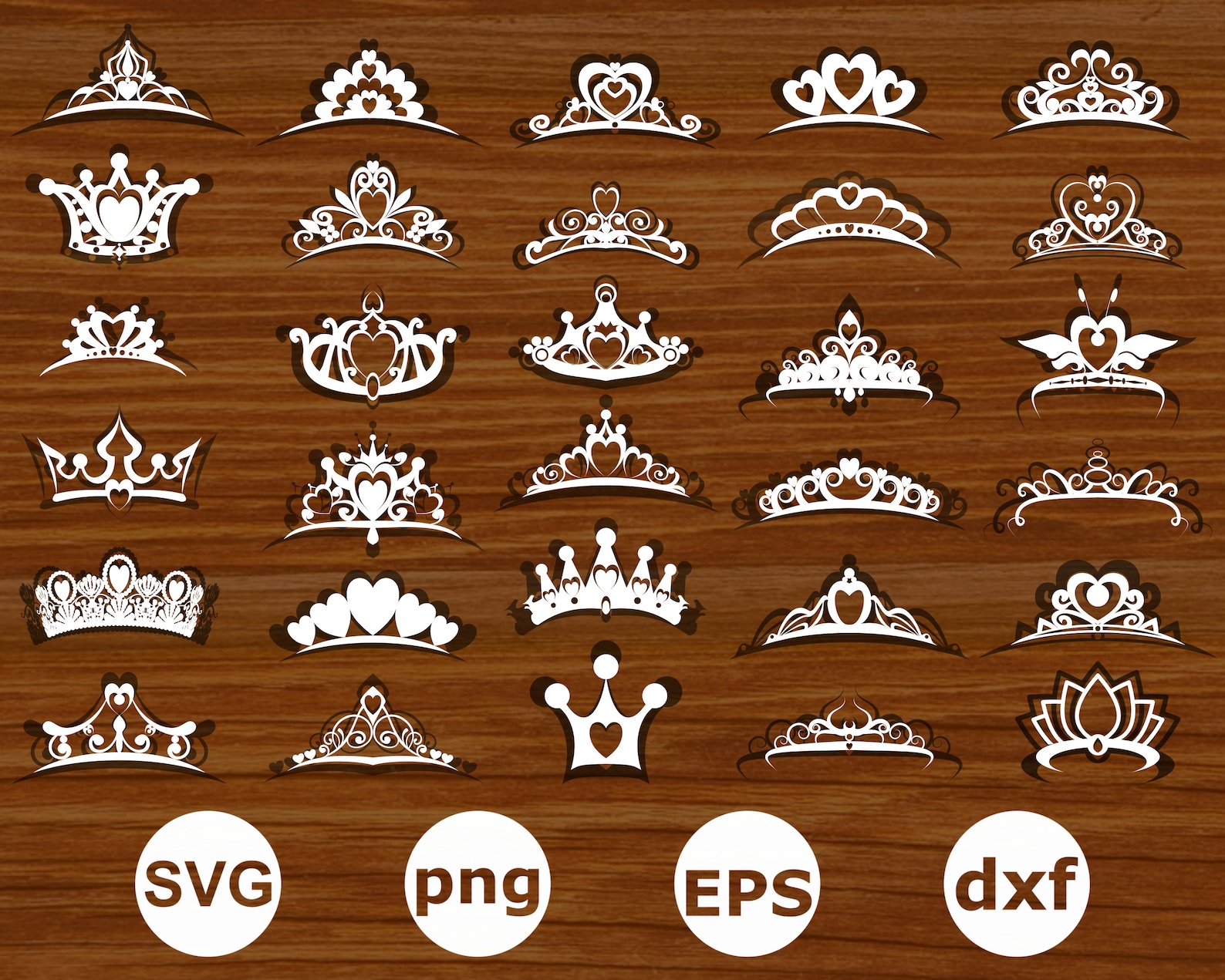 Tiara Svg . Tiara Cut Files . Crown Svg . Princess Crown Svg . - Etsy