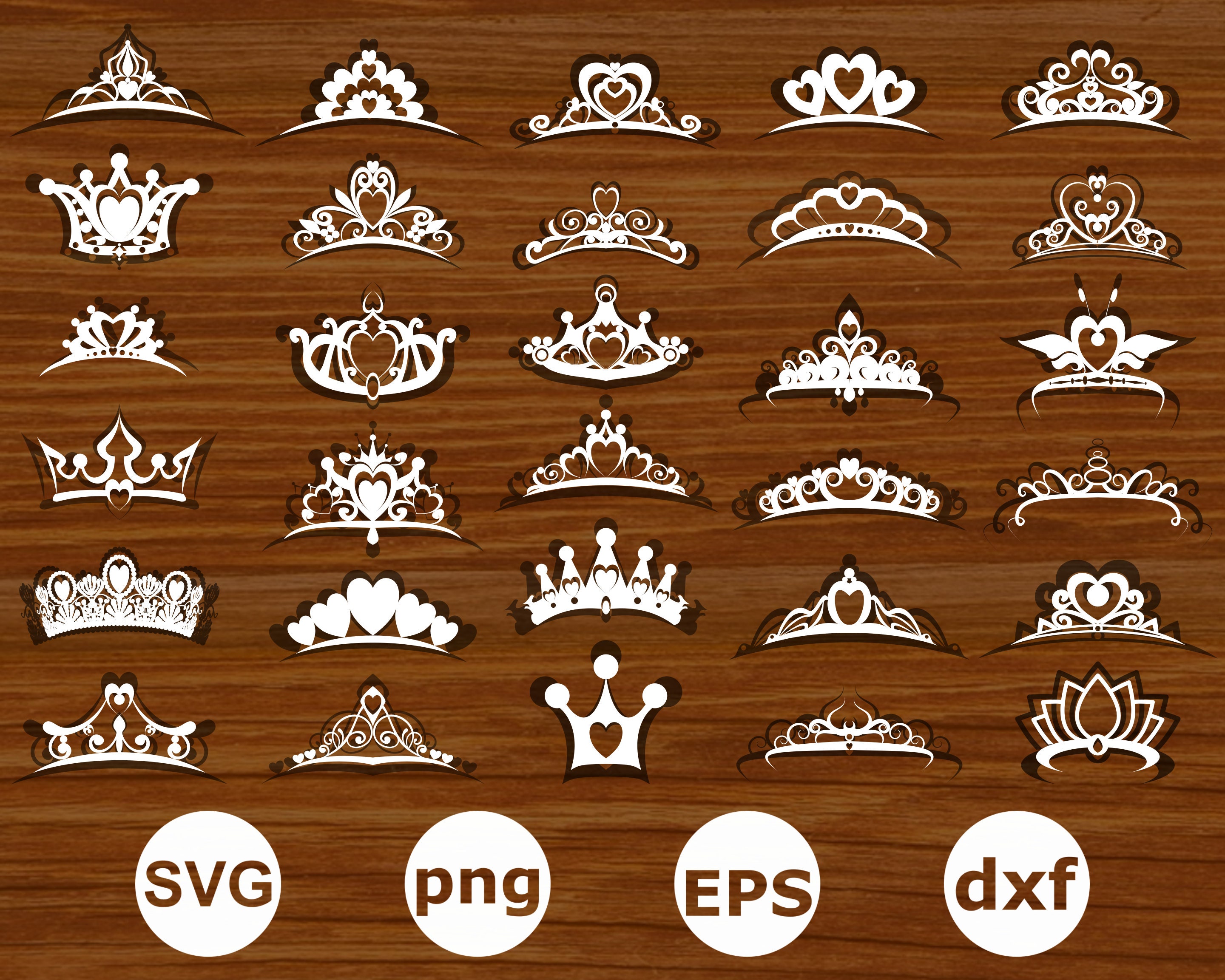 Tiara Svg . Tiara Cut Files . Crown Svg . Princess Crown Svg . - Etsy