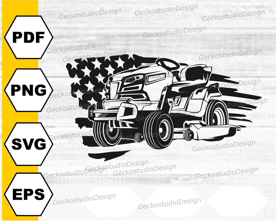 US Riding Mower Svg. Lawn Mower Svg. Landscaping Logo. Lawn Cutter Svg ...