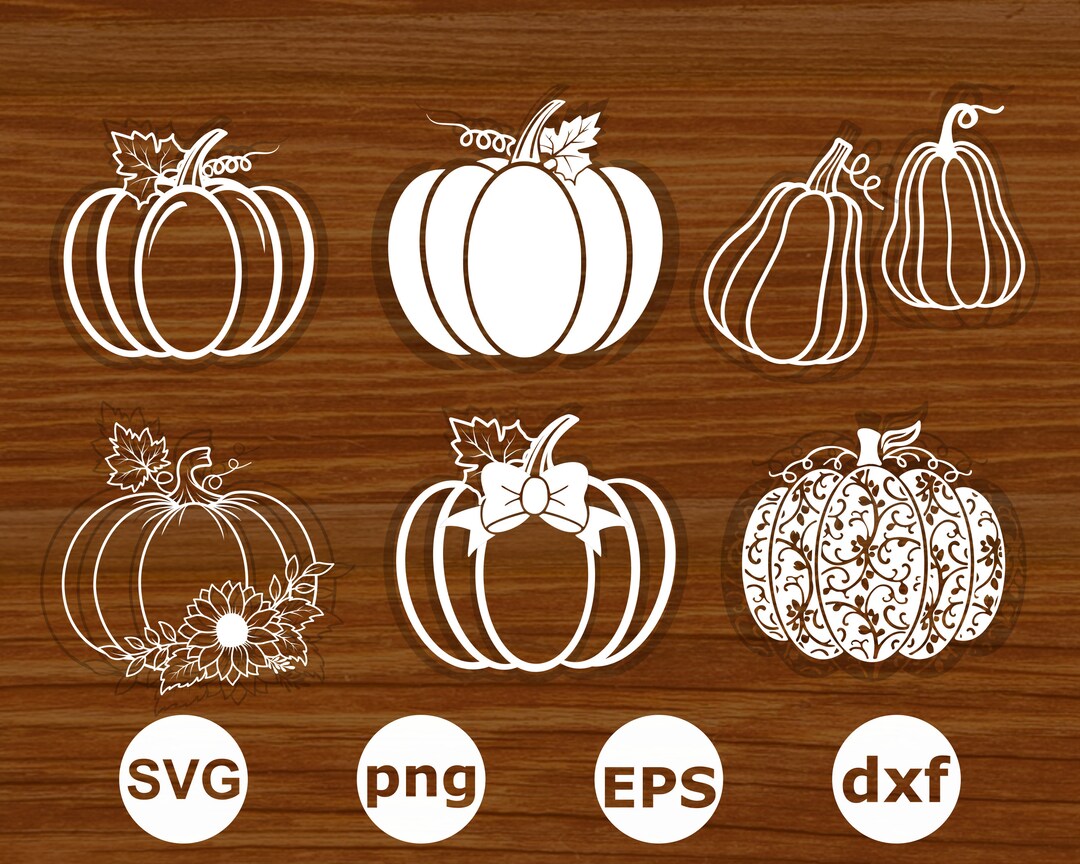 Pumpkin Svg. Pumpkin Cut Files. Pumpkin Svg Bundle. Pumpkin Silhouette ...