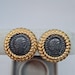 Vintage CINER Ancient Roman Coin Clip Earrings Gold Tone Chunky Rope ...