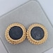 Vintage CINER Ancient Roman Coin Clip Earrings Gold Tone Chunky Rope ...