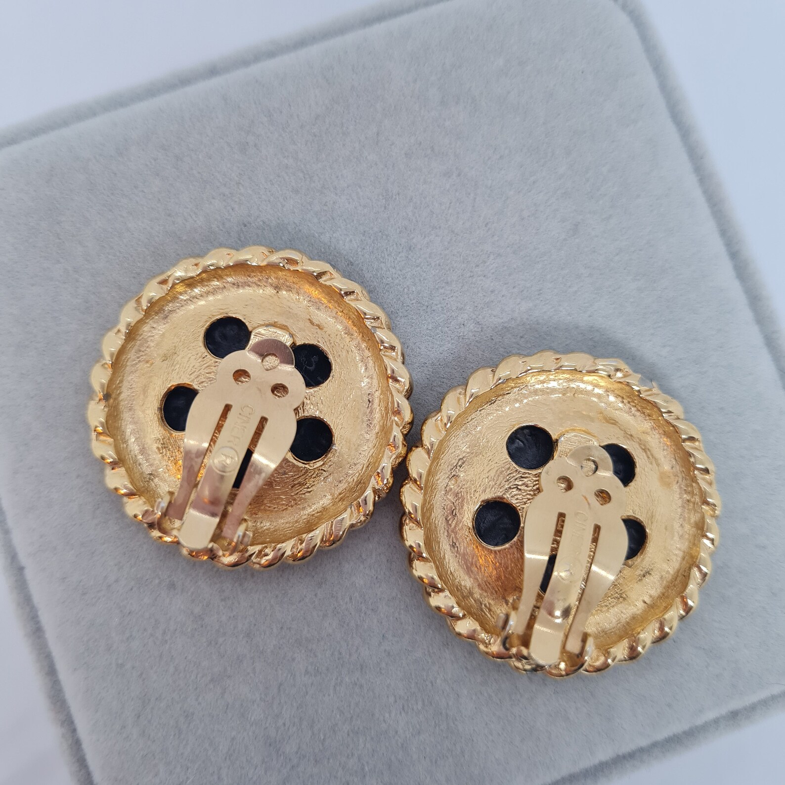 Vintage CINER Ancient Roman Coin Clip Earrings Gold Tone - Etsy