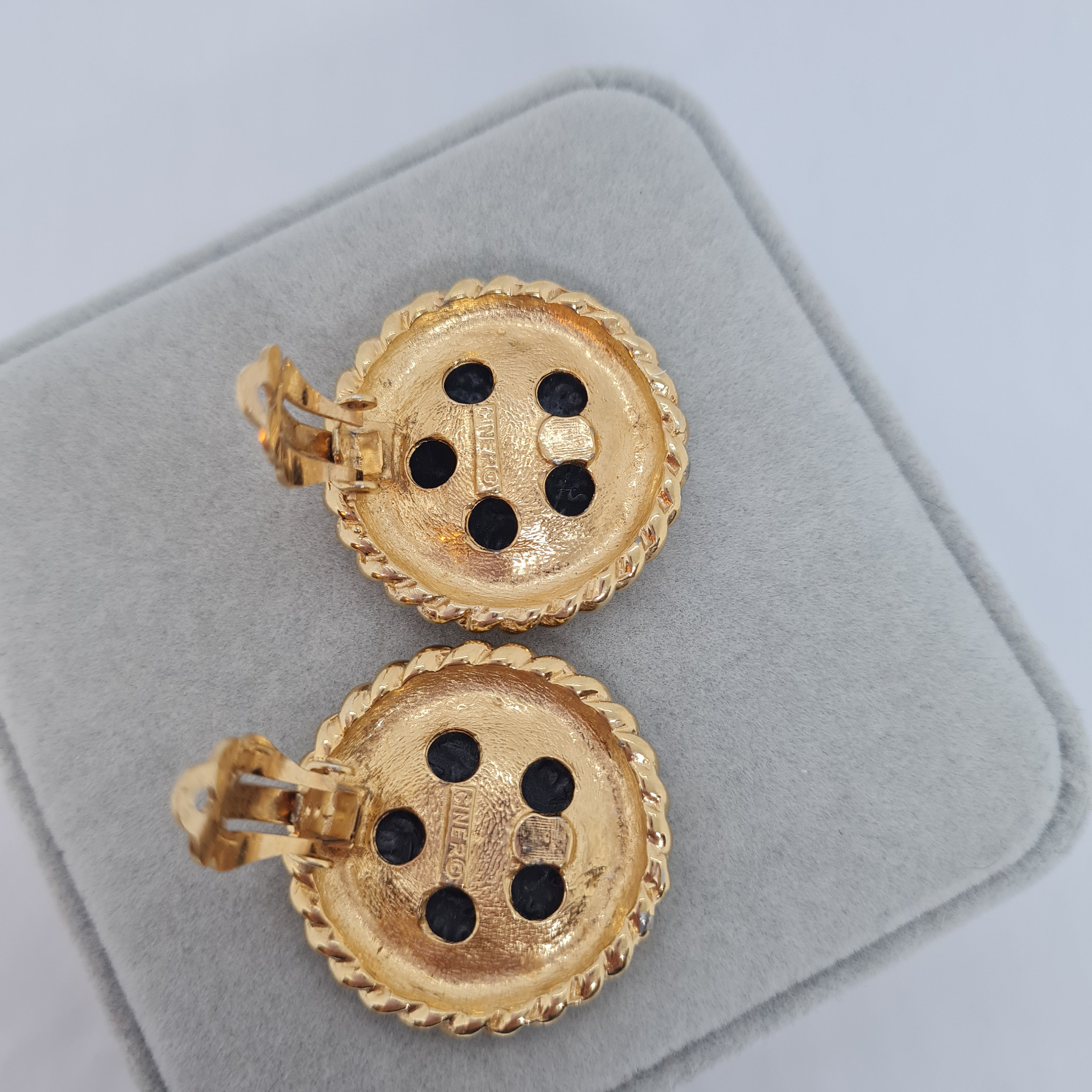 Vintage CINER Ancient Roman Coin Clip Earrings Gold Tone - Etsy