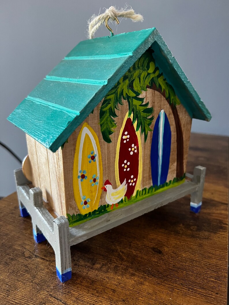 Boathouse Surf Shack Birdhouse - Etsy