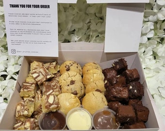 Dipping Box Brownies/blondies/cookies Postal Edible Letterbox - Etsy UK