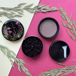 Cute Grinder, Cool Grinder, Herb Grinder, 4 Piece Grinder, Girly ...