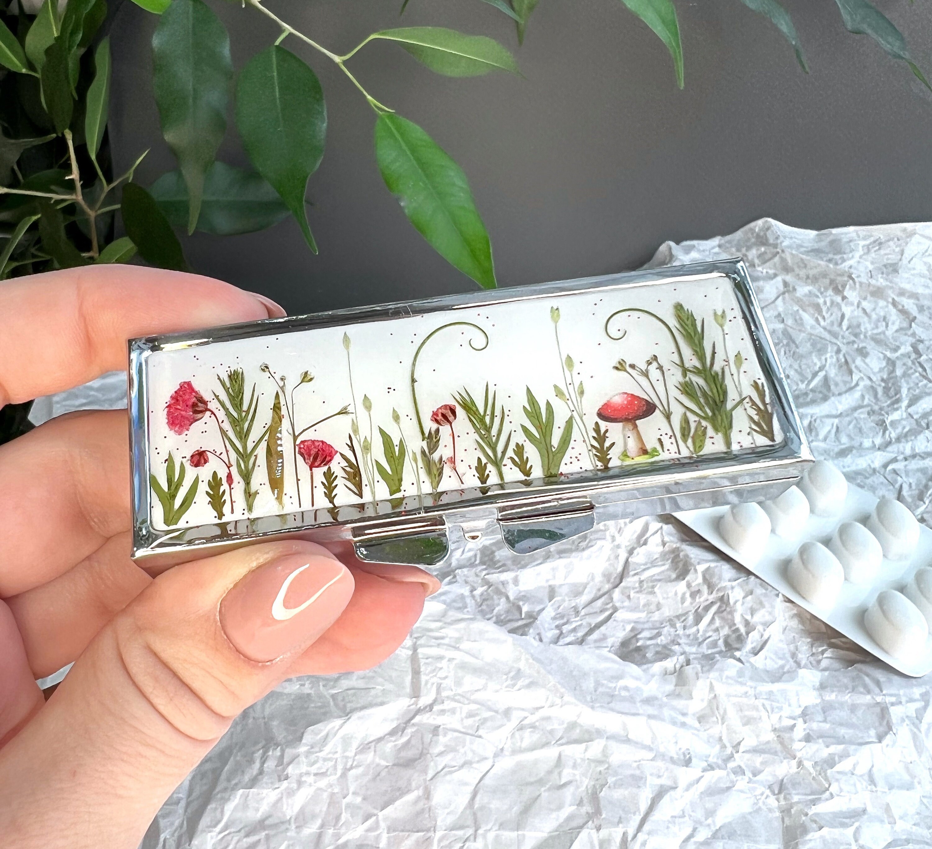 Pill Box, Pill Organizer, Cute Pill Box, Pill Case, Daily Pill Box ...
