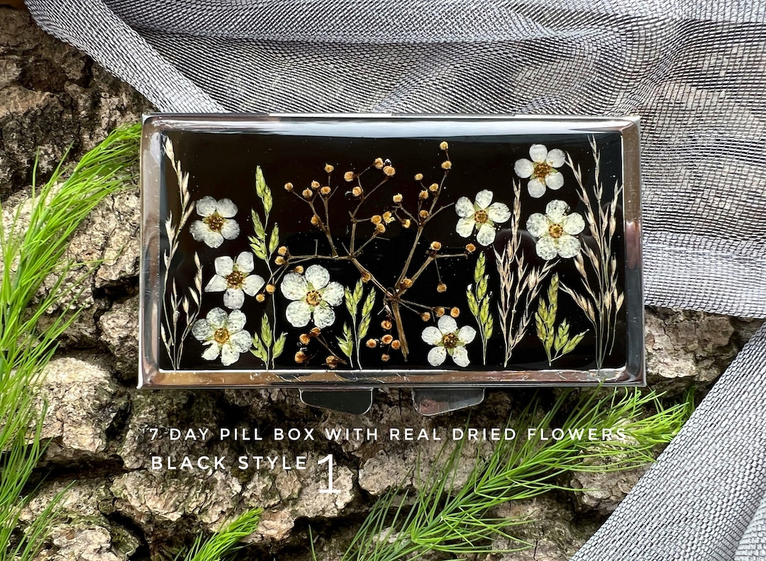 Pill Box, Pill Case, 7 Day Pill Box, Cute Pill Box, Weekly Pill Box ...