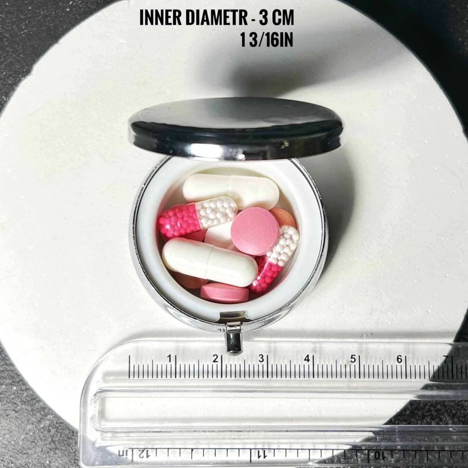 Tiny Pill Box, Pill Organizer, Pill Case, Pill Container, Small Pill ...