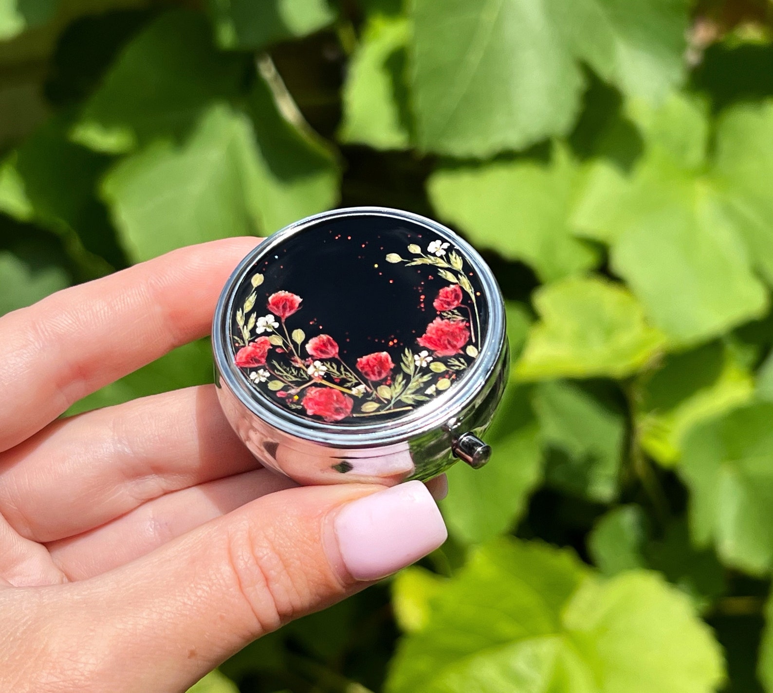 Tiny Pill Box, Pill Organizer, Pill Case, Pill Container, Small Pill ...