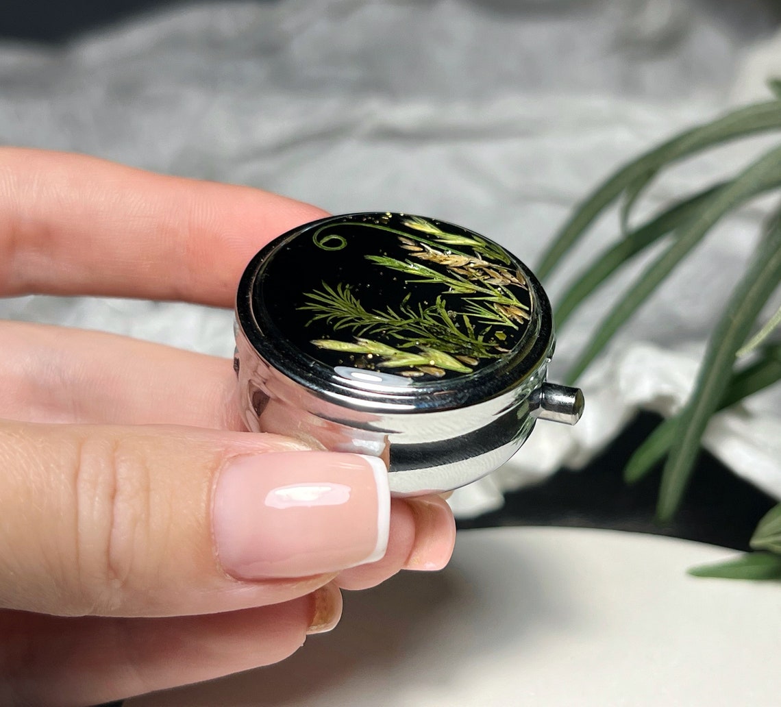 Tiny Pill Box, Pill Organizer, Pill Case, Pill Container, Small Pill ...