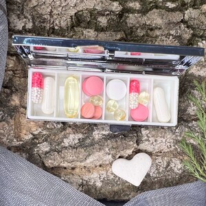 Pill Box, Pill Organizer, Cute Pill Box, Pill Case, Daily Pill Box ...