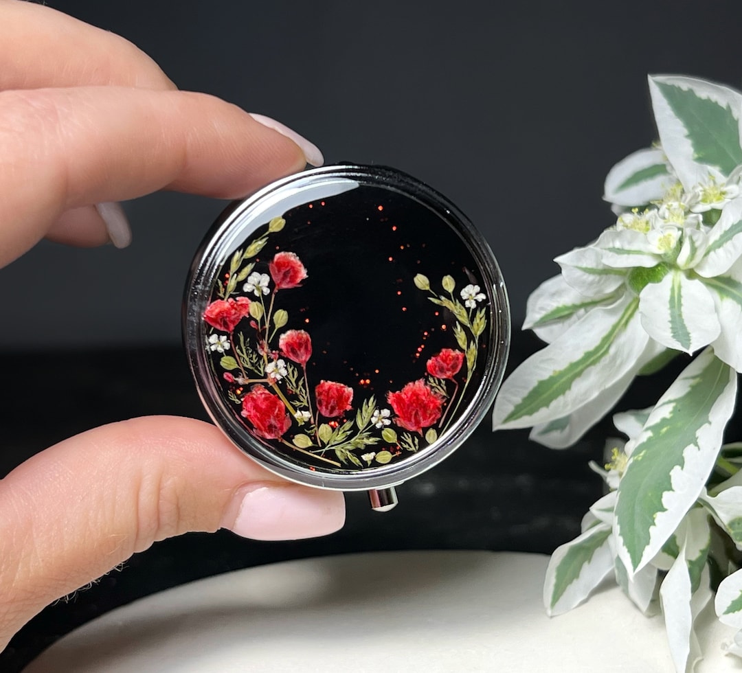 Tiny Pill Box, Pill Organizer, Pill Case, Pill Container, Small Pill ...