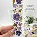 Pressed Flower Bookmark, Laminated Bookmark, Custom Bookmark, Cute ...