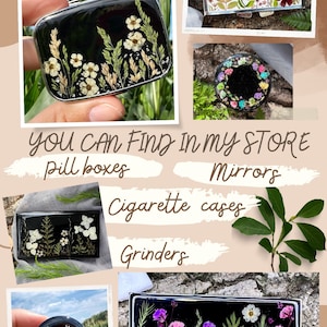 Daisy Pocket Mirror, Compact Mirror, Hand Mirror, Makeup Mirror, Small ...