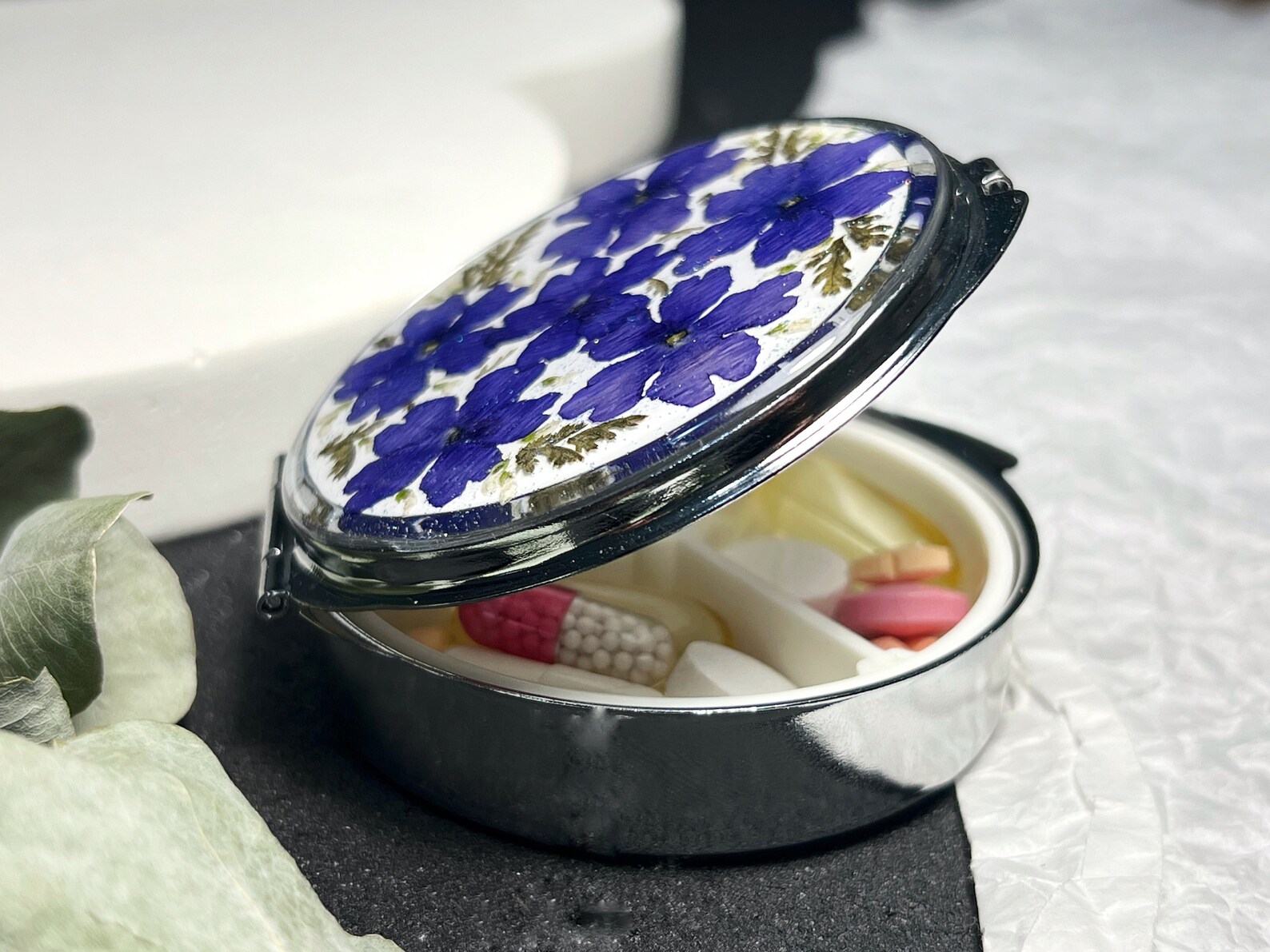 Pill Box, Pill Case, Pill Organizer, Daily Pill Box, Pill Box Art, Pill ...