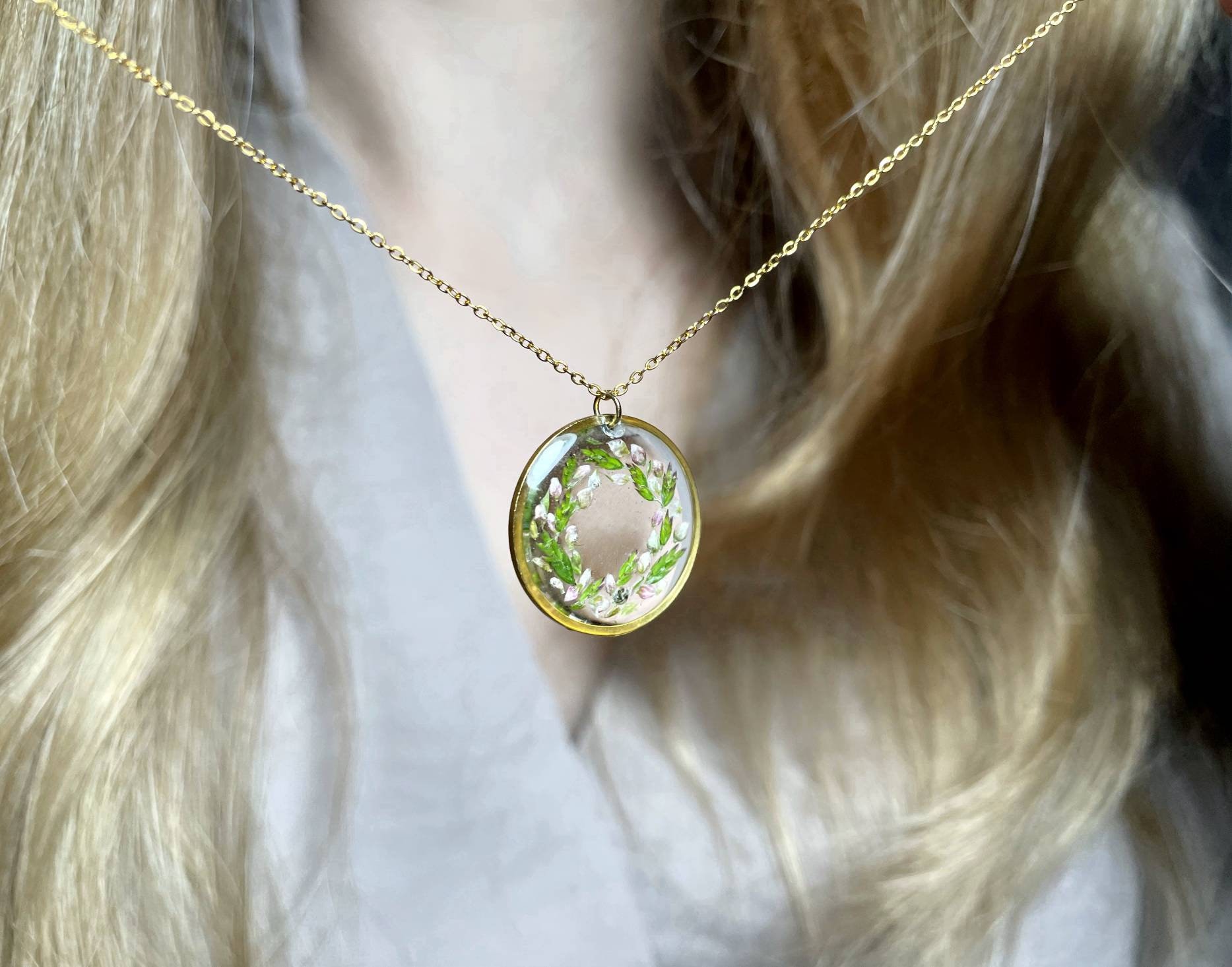 Birth Flower Jewelry Birth Flower Necklace Birth Month | Etsy