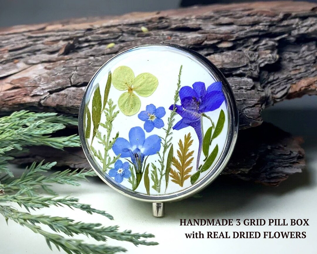 Pill Box, Pill Case, Pill Organizer, Daily Pill Box, Pill Box Art, Pill ...