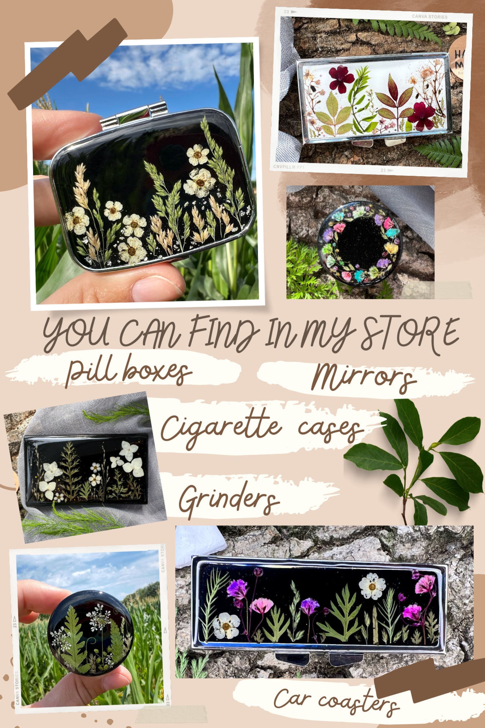 Tiny Pill Box, Pill Organizer, Pill Case, Pill Container, Small Pill ...