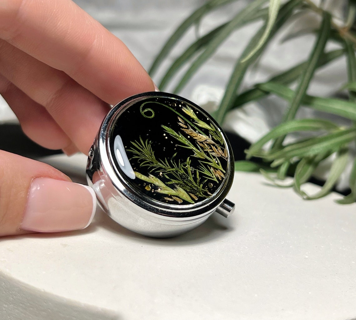 Tiny Pill Box, Pill Organizer, Pill Case, Pill Container, Small Pill ...