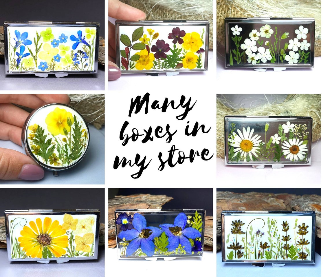 Pill Box Pill Organizer Cute Pill Box Pill Case Daily Pill - Etsy