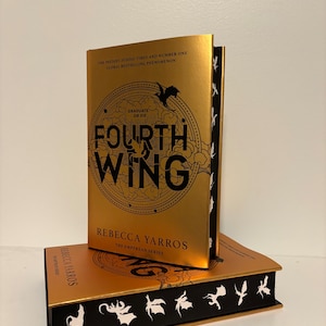 Fourth Wing Sprayed Edges Hardcover Hand Painted - Etsy