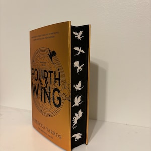 Fourth Wing Sprayed Edges Hardcover Hand Painted - Etsy
