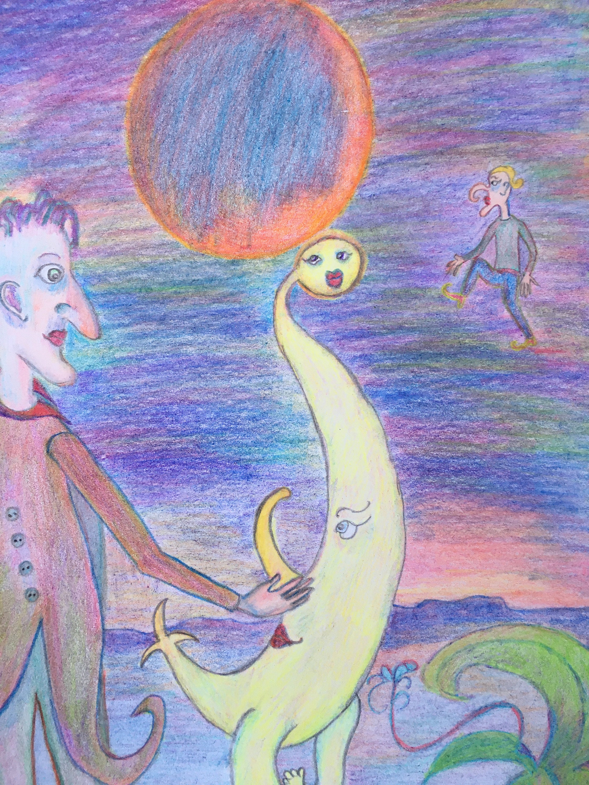 Original Pencil Drawing Colored Pencil Drawing Original Art - Etsy