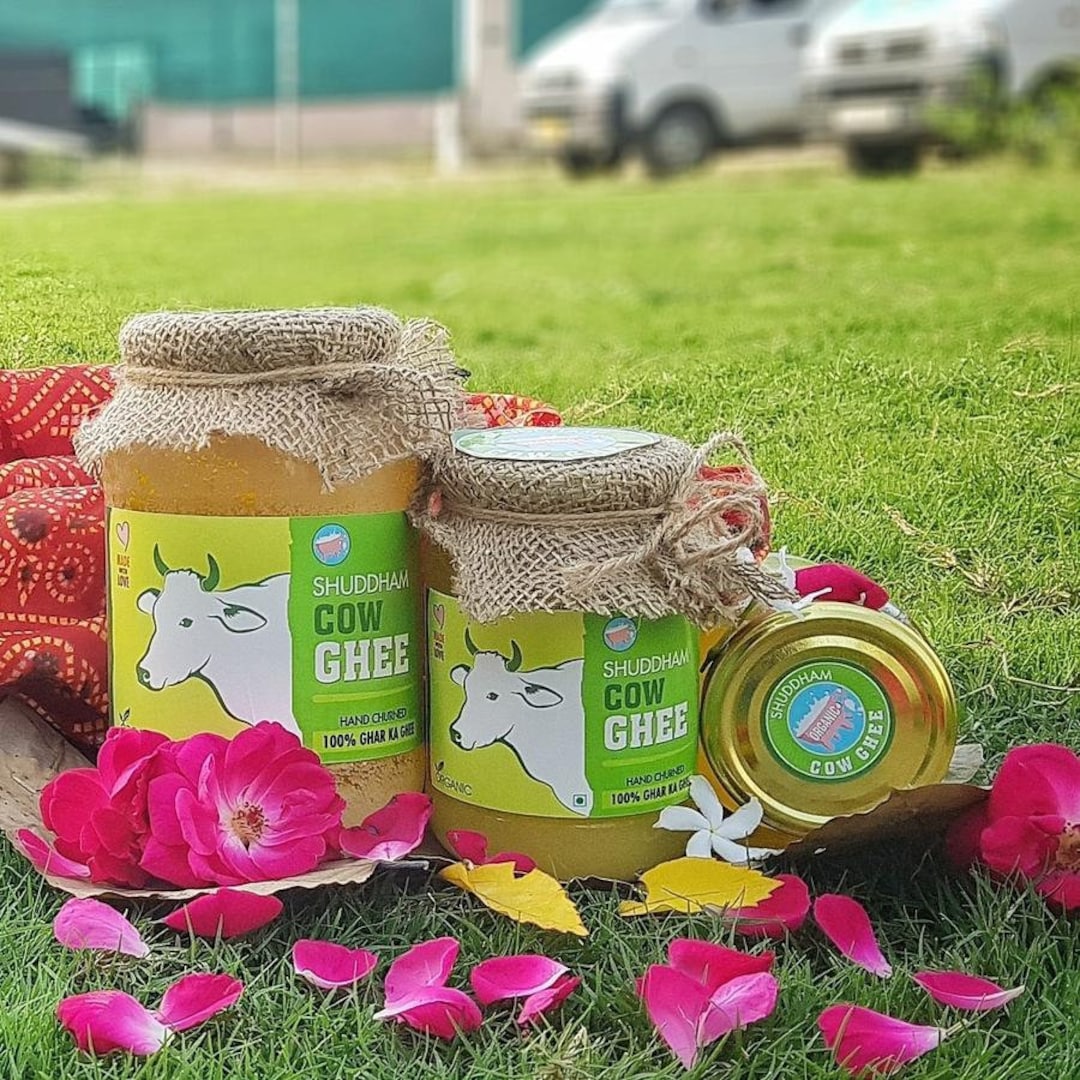 Indian A2 100% PURE Organic Desi Cow Ghee, Made by Traditional Vedic ...