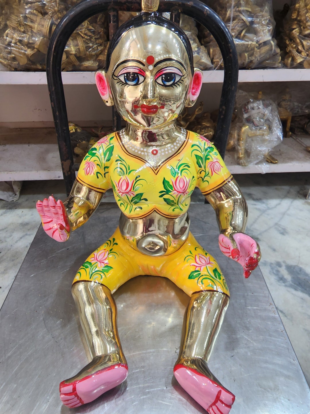 15inch/39cm Radha Rani Brass Statuebig Size Radha Murti Made - Etsy