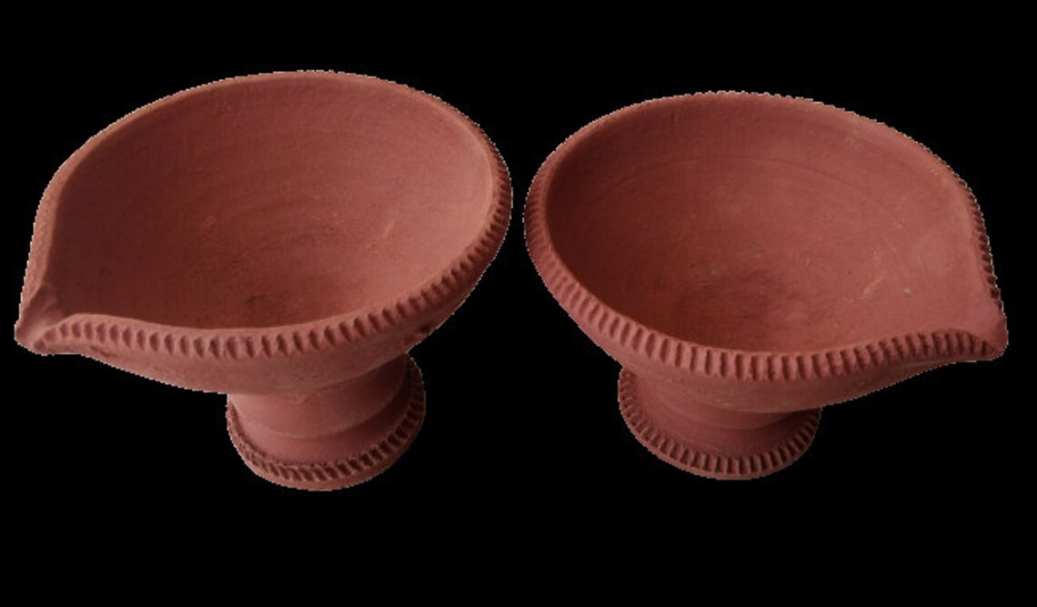 Beautiful Clay Diya 20 Piece250gm Weight diya/ Akhand Diya/ - Etsy