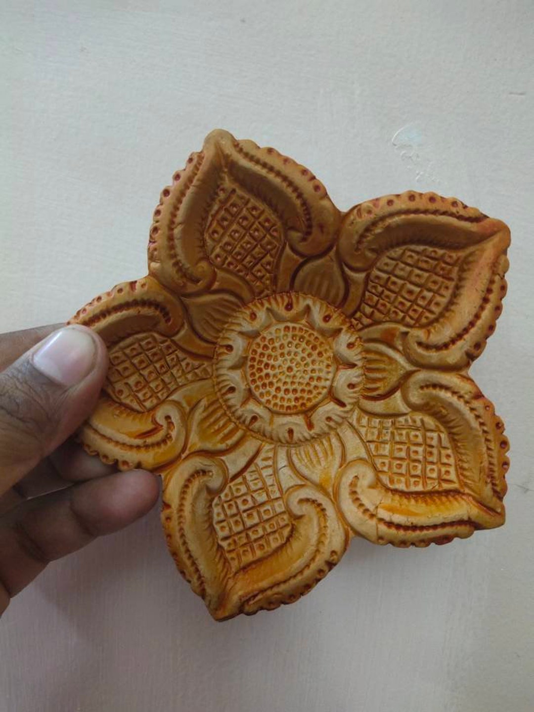 Five Face Clay Diya Diwali Diya 5 Day Delivery /diwali - Etsy