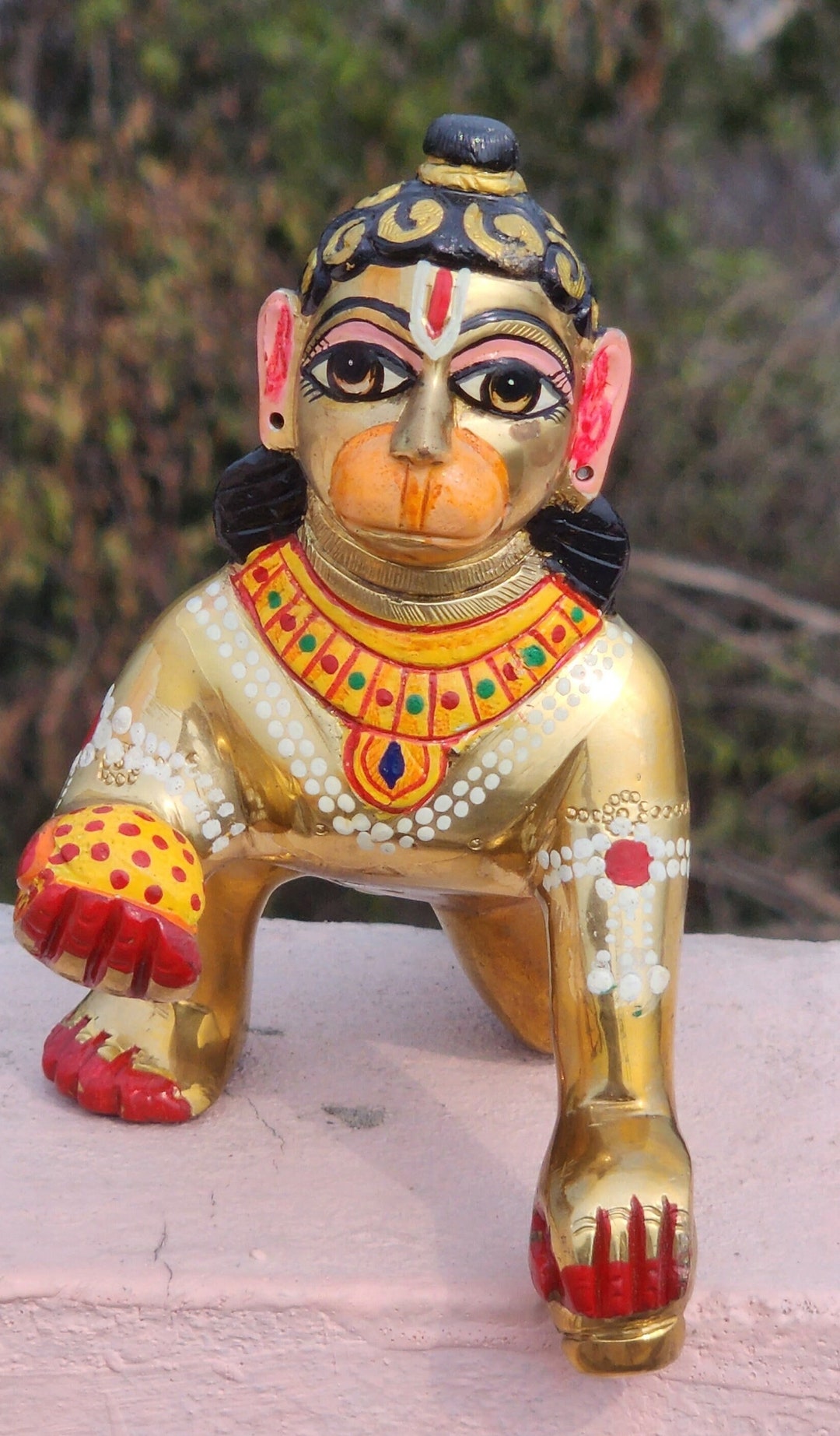 5.5inch/14cm Bal Hanuman in Form of Laddu Gopal ,small Hanuman Ji Murti ...
