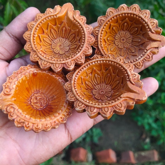 Diwali Clay Diya 5 Days Delivery From Vrindavan/designing Clay - Etsy