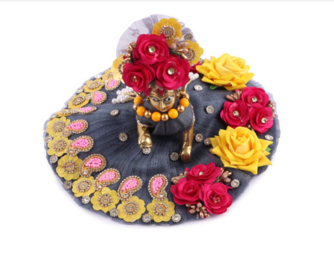 Laddu Gopal Vrindavn Dress With All /iskcon Temple Dress/made - Etsy