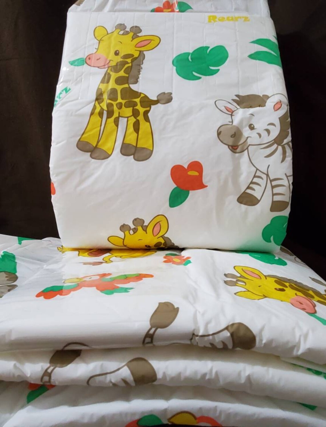 ADULT Diapers Rearz Safari 2 Pack Large Diaper/mask /pacifier | Etsy