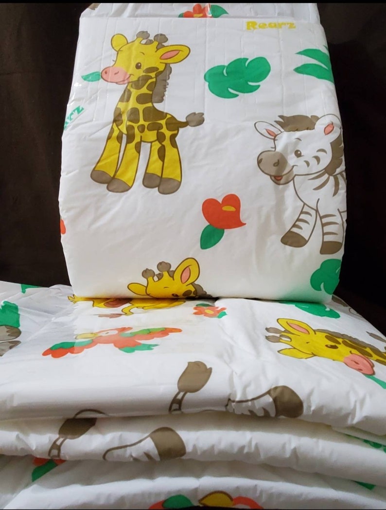 ABDL Rearz Safari 2 Pack Large Diapers Sizing 31-46 This is - Etsy