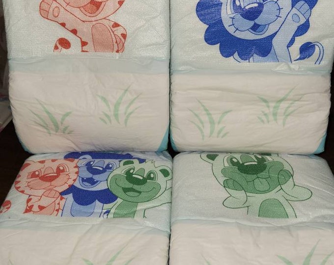 ABDL Tykables Galatic (2) Pack Medium. Great Over Night Diaper. - Etsy