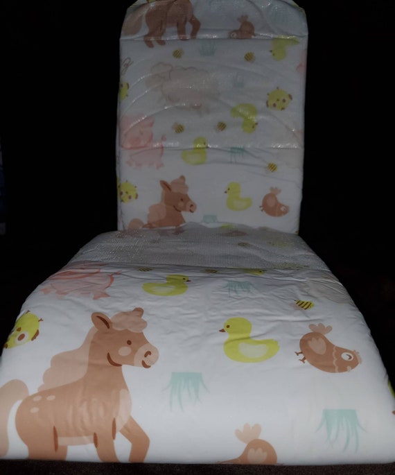 ABDL Barn Yard Diapers by Rearz 2 Pack Large. Thick and Very - Etsy